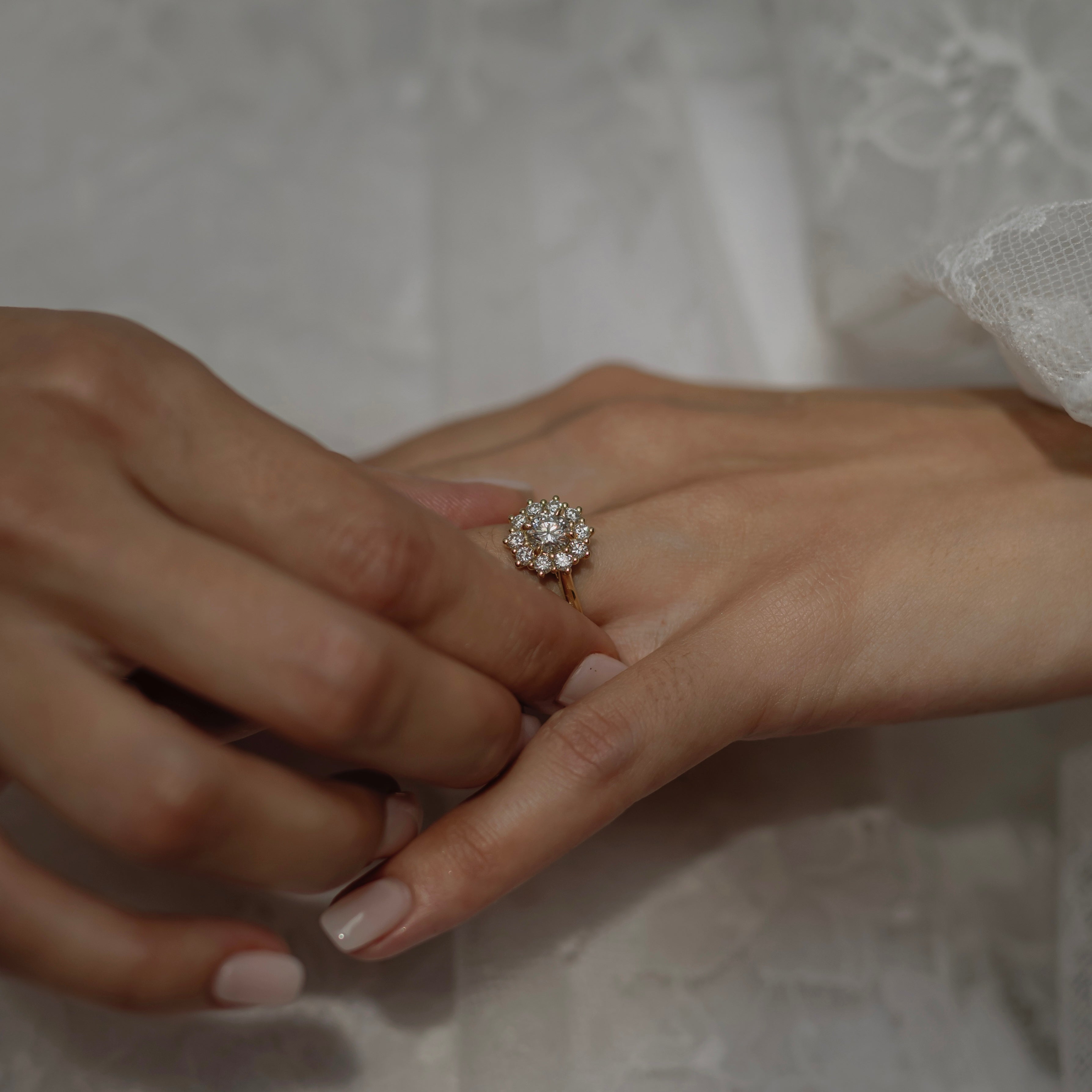 The Eloise Ring - Round Antique Halo - TMC Fine Jewellers